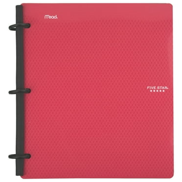 Five Star 1.5 Inch Plastic Binder, Red, 300 Sheet Capacity - Walmart.com