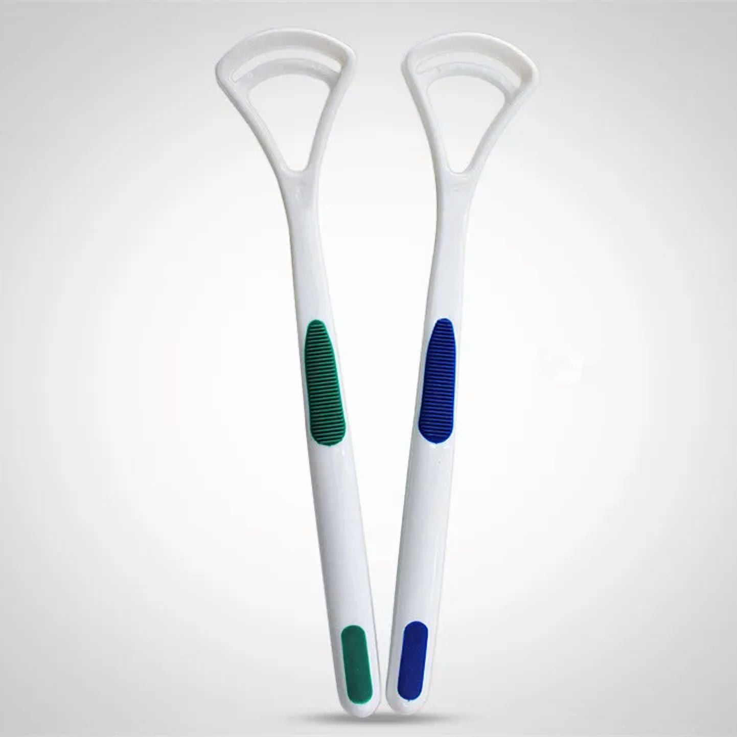 2Pcs Tongue Cleaner Bad Breath New Hot Away Hand Scraper Brcomh Silica ...