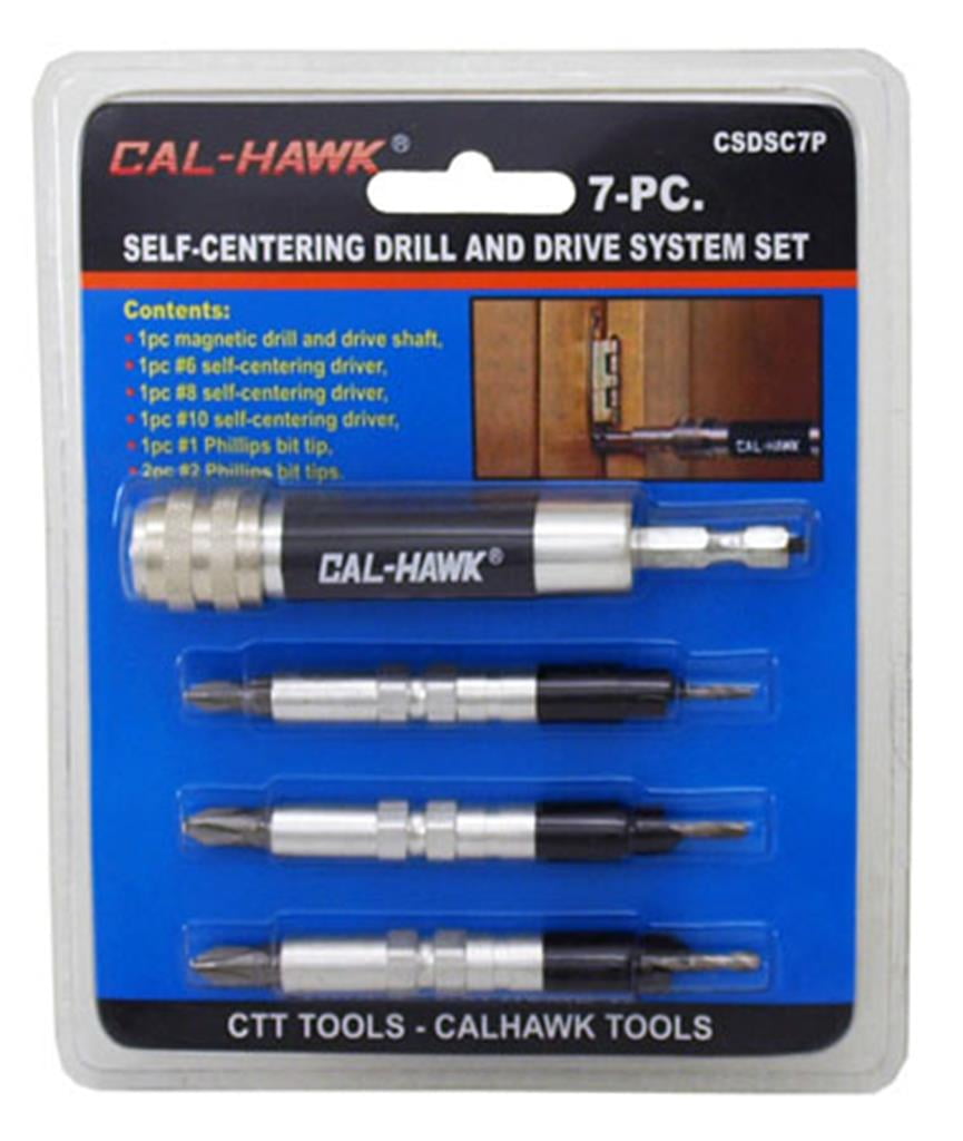 "Cal Hawk Tools 7-pc. Self Centering Drill and Drive System Set ...