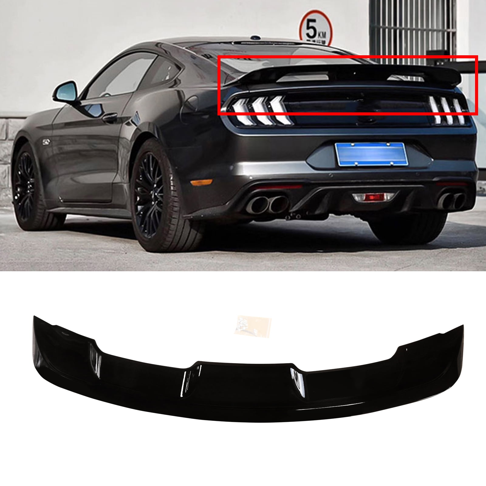 Buy NINTE Rear Spoiler for 2015-2022 Ford Mustang Coupe Shelby ...