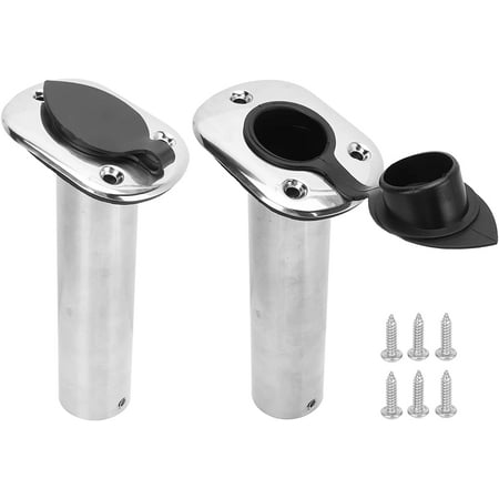 Fishing Boat Rods Holder, 1 Pair 316 Stainless Steel Fishing Rod Holder ...