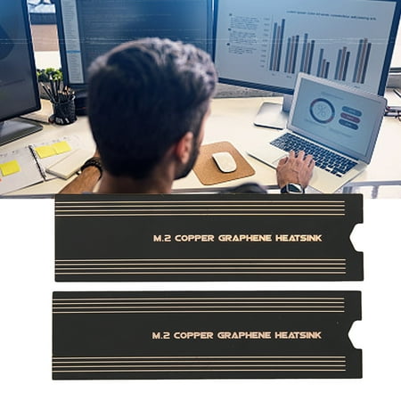 M.2 SSD Graphene Heatsink Graphene Coating Full Cover Copper Heatsink ...