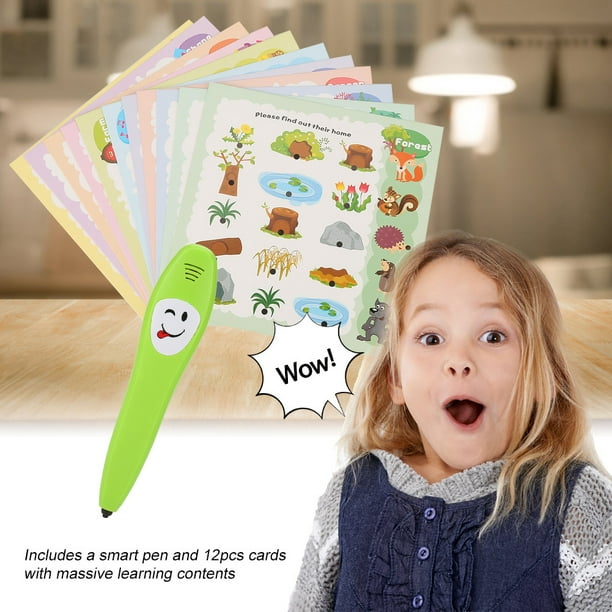 Learning Cards Set,Kids Intelligent Learning Cards Preschool Learning ...