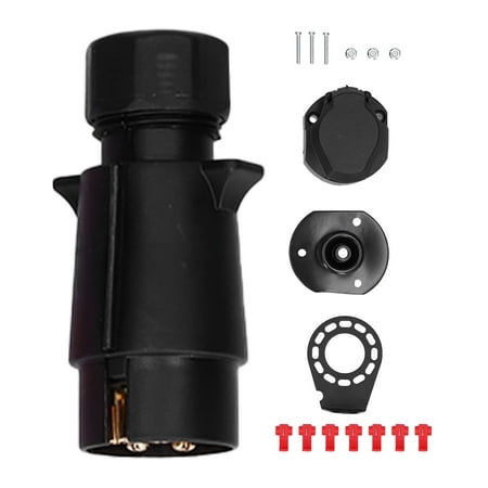 7-Pin Trailer Plug Connector Wiring Adapter Copper Contact for ...