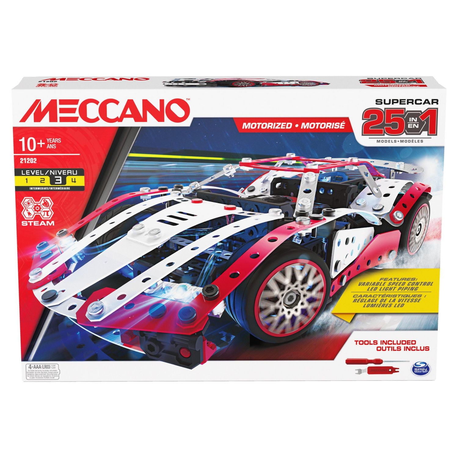 Click here for Meccano  25-In-1 Motorized Supercar Stem Model Bui... prices