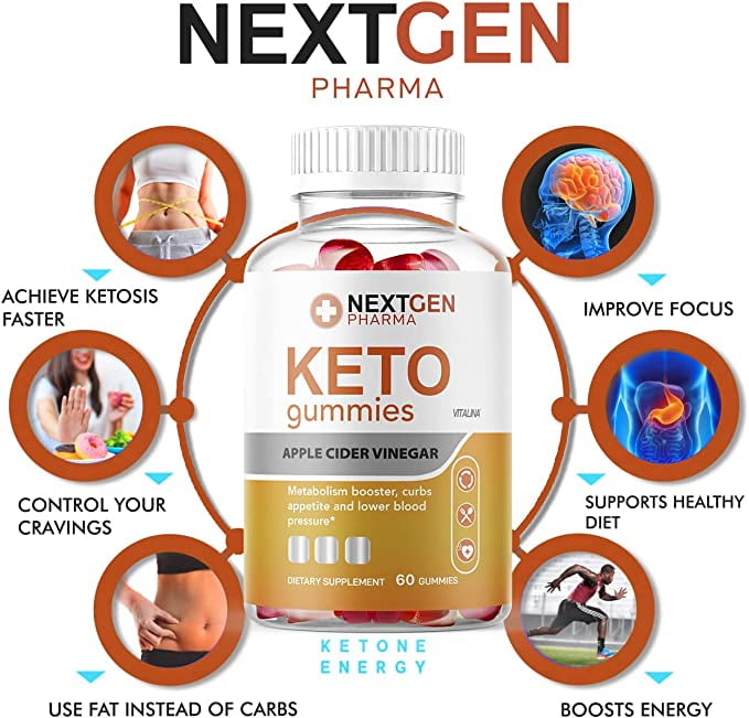 Buy Official NextGen Pharma Keto Gummies, Advanced Formula, 1 Bottle ...