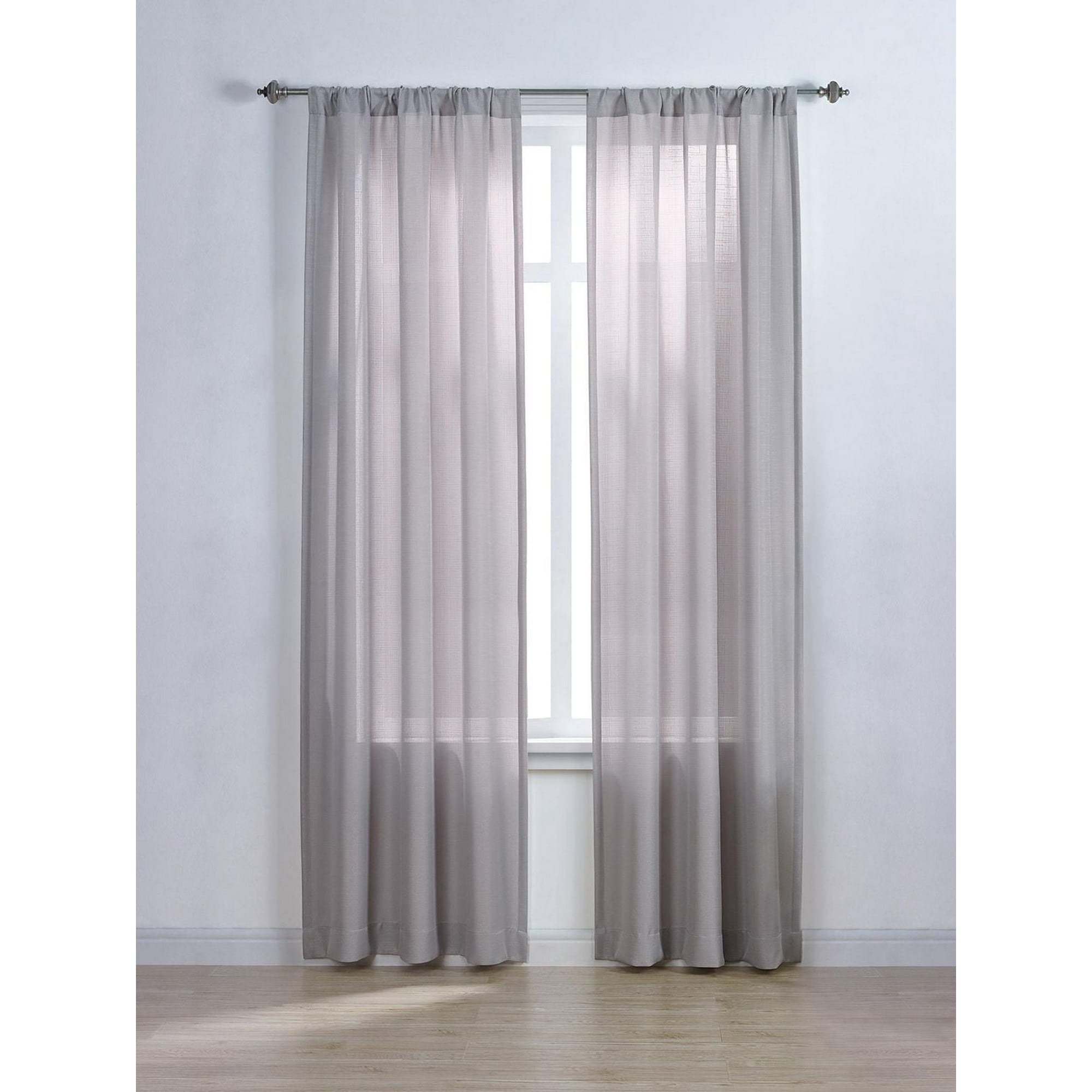 Click here for Mainstays Tille 63 Solid Rod Pocket Window Curtain... prices