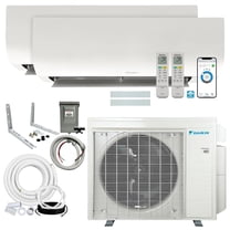 Daikin 18,000 BTU (9K + 12K) 21SEER2 2-Zone Mini Split Wi-Fi Enabled ...