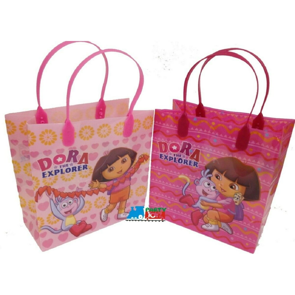 Dora The Explorer Party Favor Goodie Medium Gift Bags 12 - Walmart.com ...