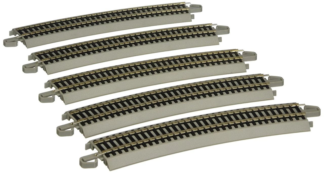 Bachmann 44519 HO Scale E-Z Track 26Radius Curved Track (5/card ...