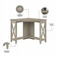 UrbanPro Modern Small Corner Desk in Washed Gray - Engineered Wood ...