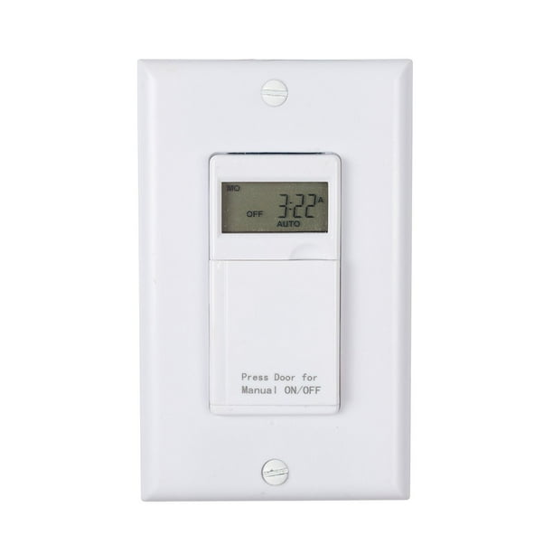 BN-LINK 7 Day Programmable In-Wall Timer Switch Digital for Fans ...