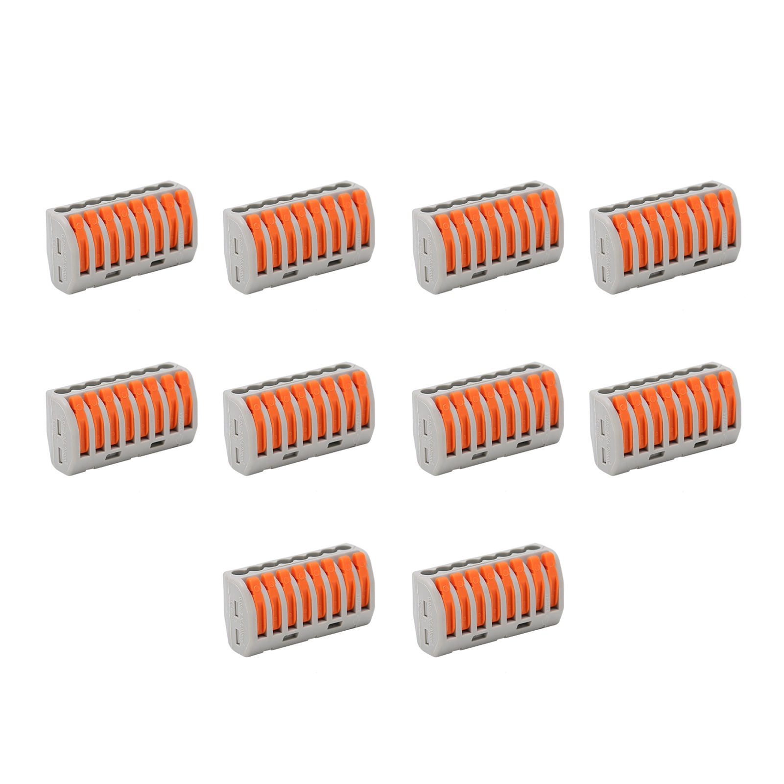 Conector de bloque de terminales, 10 piezas, abrazadera de bloque de ...