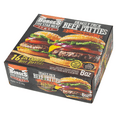 Borges, Five Star Meat, Frozen Beef Patties Family Pack, 24 count, 4 oz ...