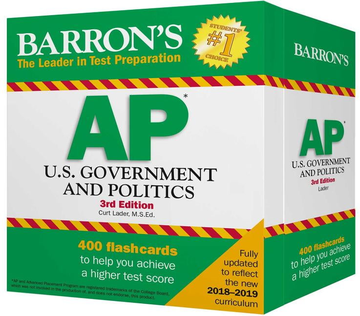 Barron's Test Prep: AP U.S. Government and Politics Flash Cards (Cards ...