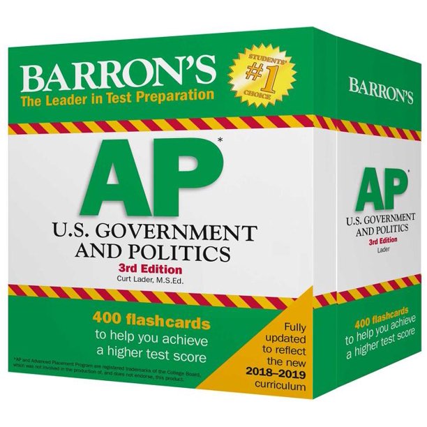 Barron's Test Prep: AP U.S. Government and Politics Flash Cards (Cards ...