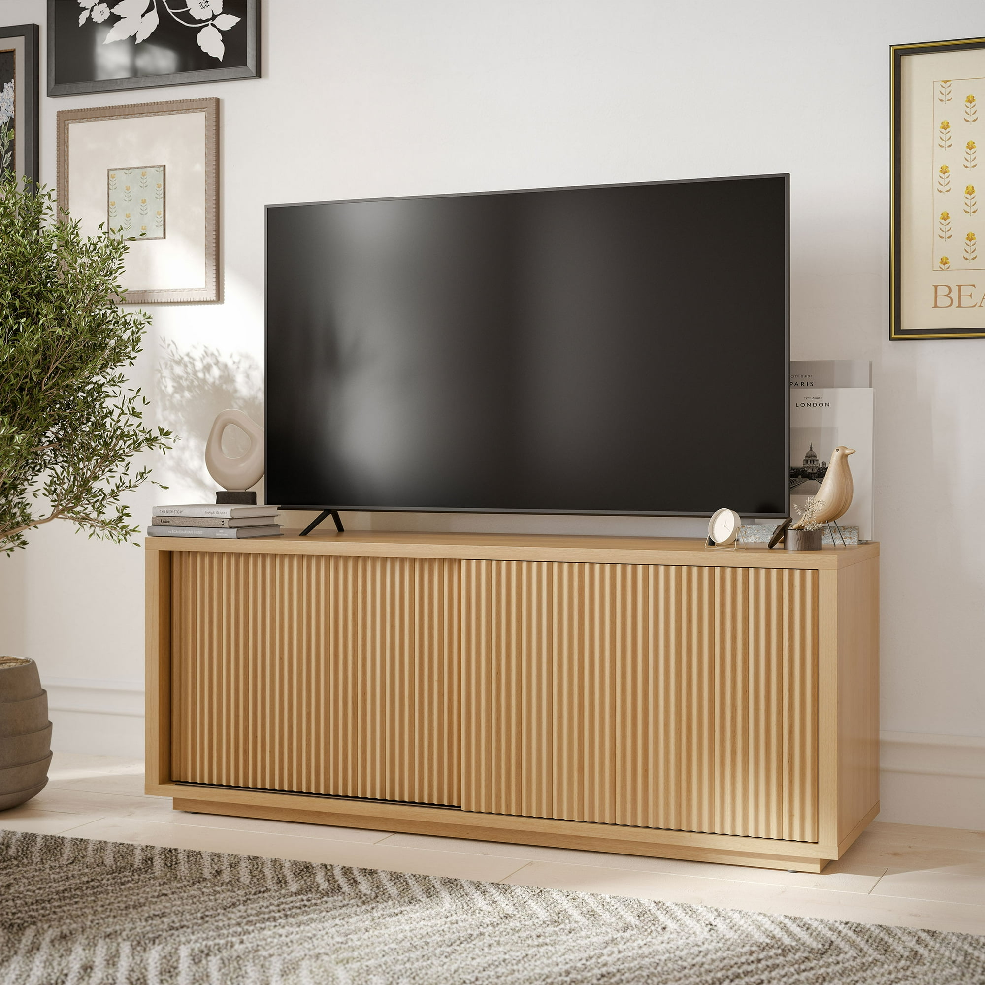 Click here for Beautiful Fluted Tv Stand By Drew Barrymore  Warm... prices
