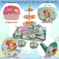 Funtogether Toys 48-Piece Mermaid Kids Tea Party Set with Carrying Case ...