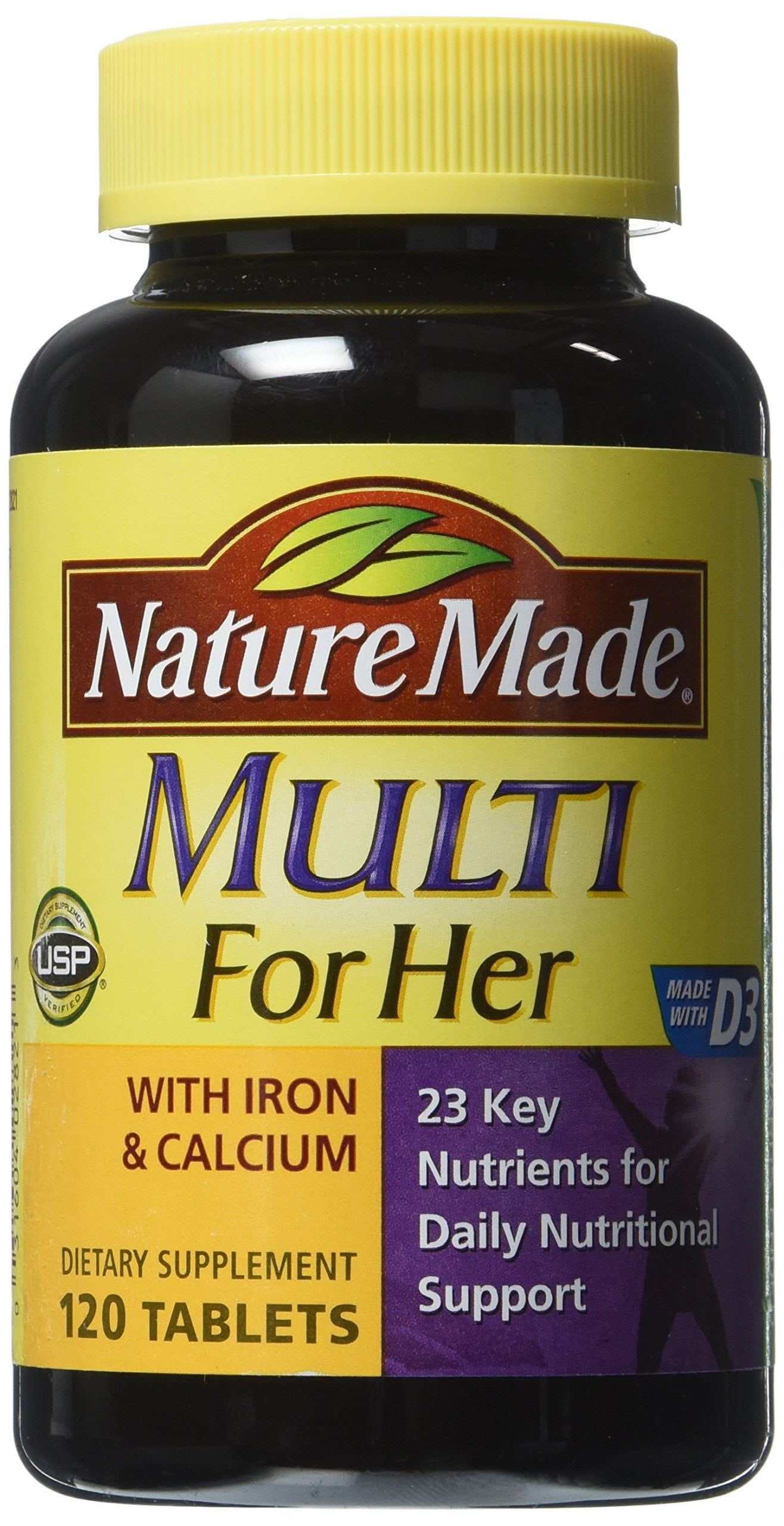 Suplemento Nature Made Multi para ella 120 comprimidos | Walmart en línea