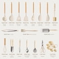 22pcs Silicone Cooking Utensils Set, 446°F Heat Resistant Kitchen ...