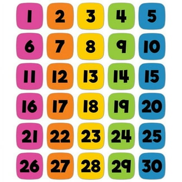 Carson Dellosa Classic Numbers Magnetic Cutouts (36 pieces) - Walmart.com