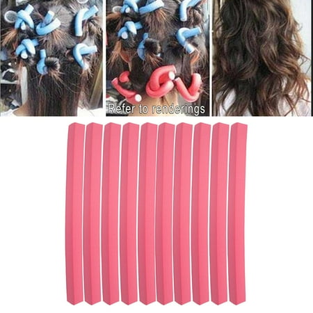 Foam Hair Roller Bendy ing Rods Stylish Spiral Wavy Flexible Roller Set ...