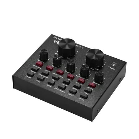 External Audio Mixing Sound Card USB Audio Interface with Multiple ...