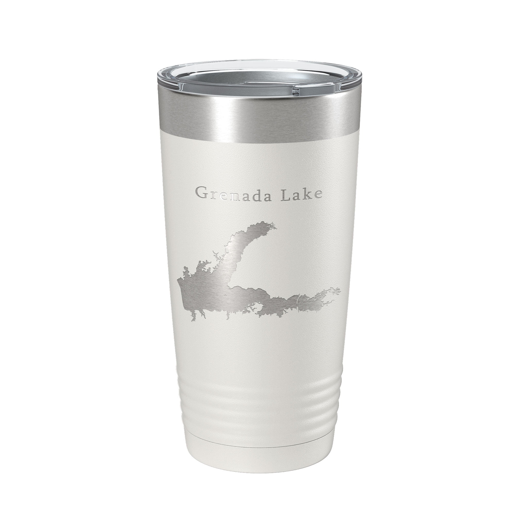 Grenada Lake Map Tumbler Travel Mug Insulated Laser Engraved Coffee Cup ...