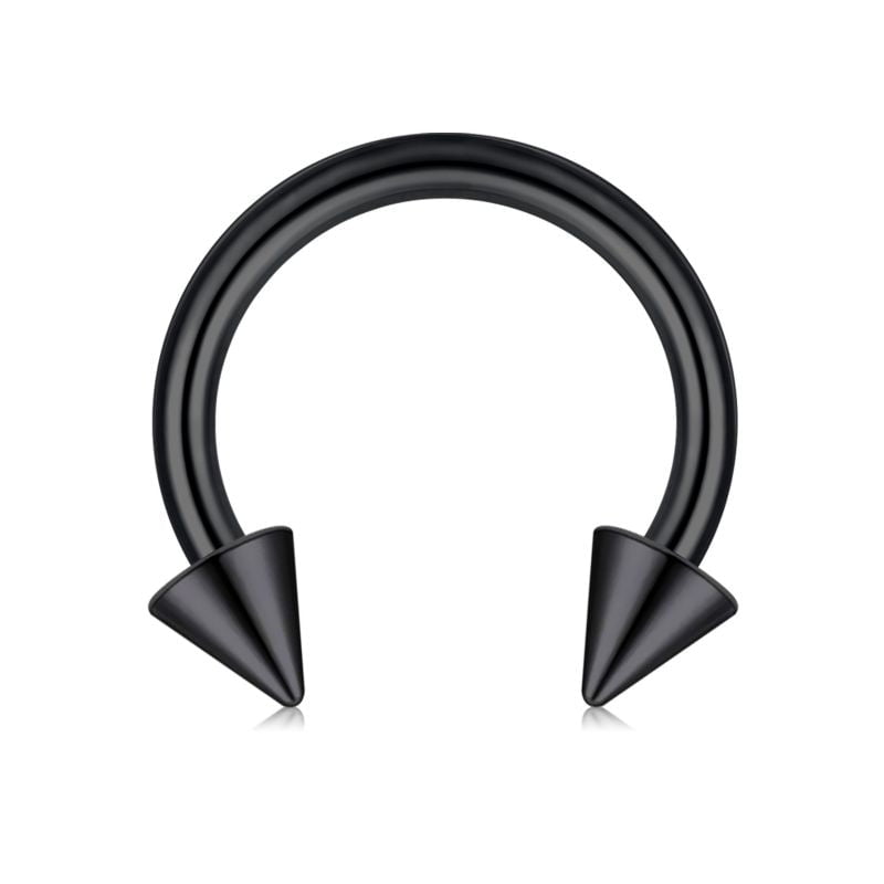 LAURITAMI Septum Ring Spike Horseshoe Helix Cartilage Piercing ...