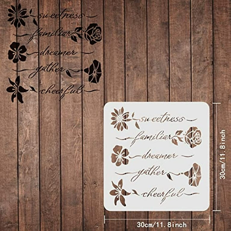 Wall Word Art Stencils