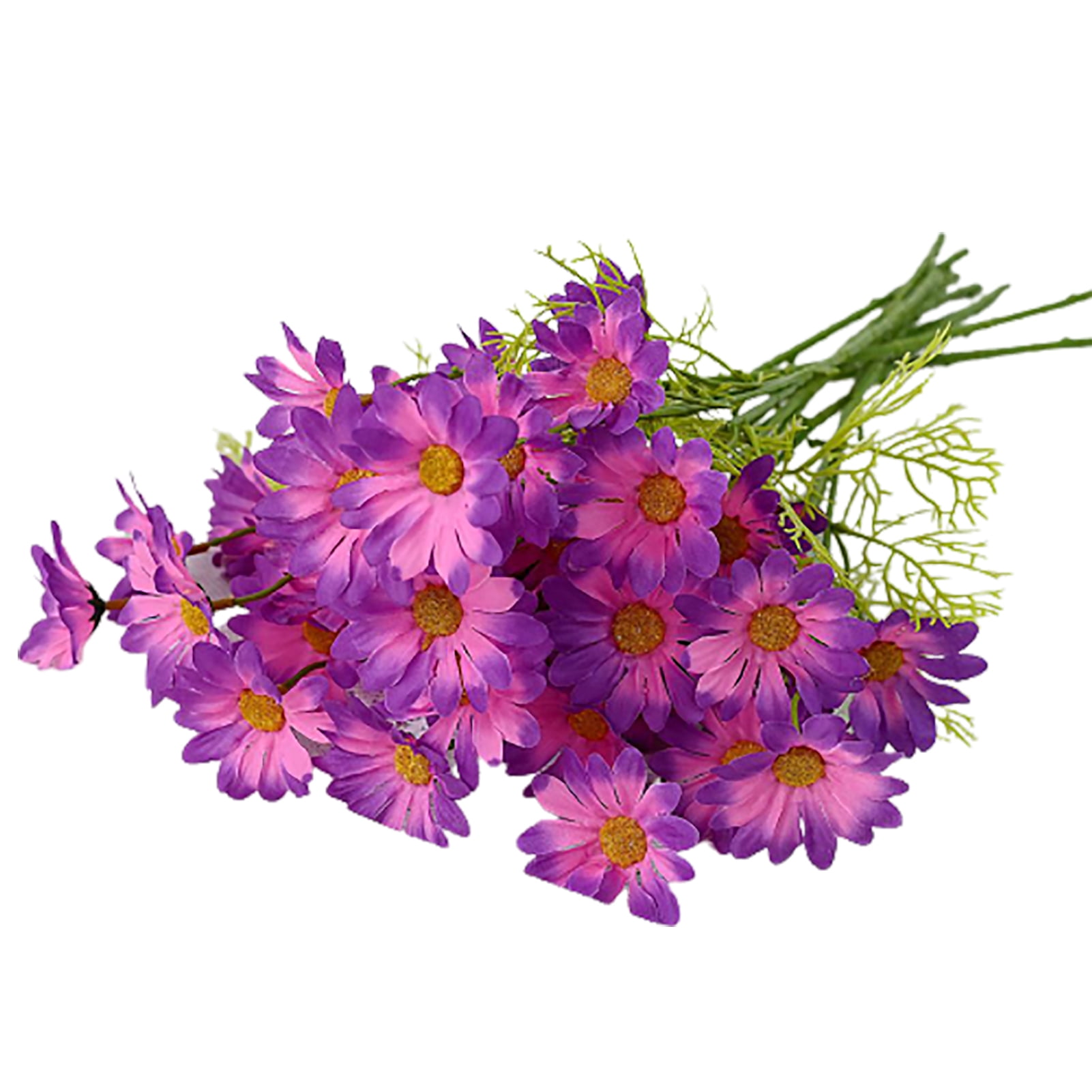 FaLX 10Pcs 5 Heads Realistic Vivid Artificial Flower Chrysanthemum Fake ...