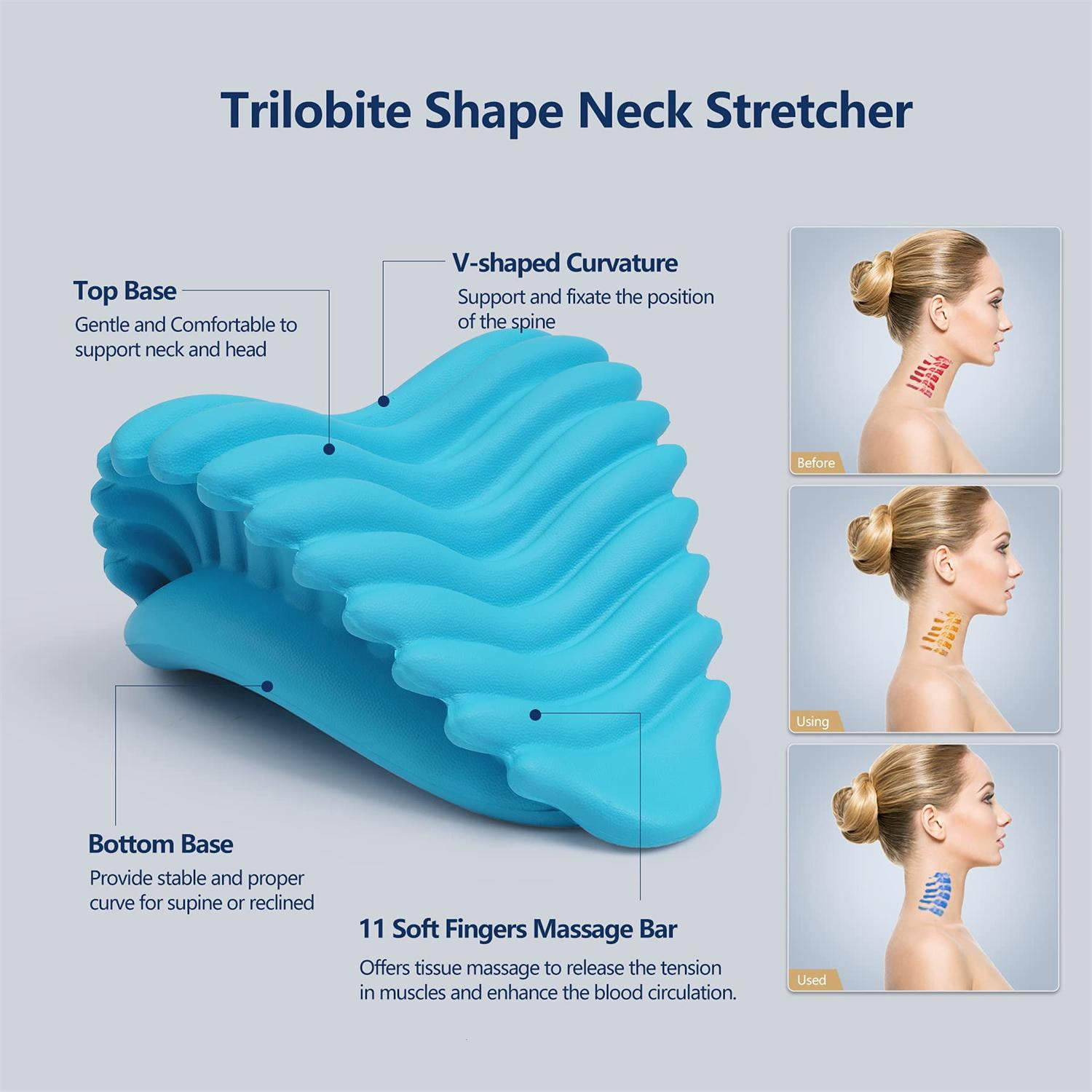 Neck Stretcher for Neck Pain Relief, Neck Cervical Traction Device for ... Neck Stretcher for Neck Pain Relief, Neck Cervical Traction Device for ...