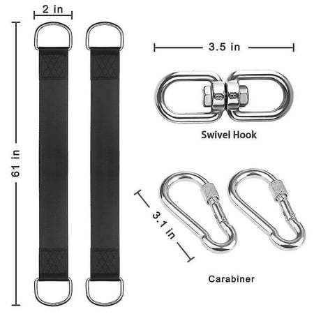 Tree Swing Hanging Straps - Ultra Strong 1.5m/5ft Hammock Strap Holds ...