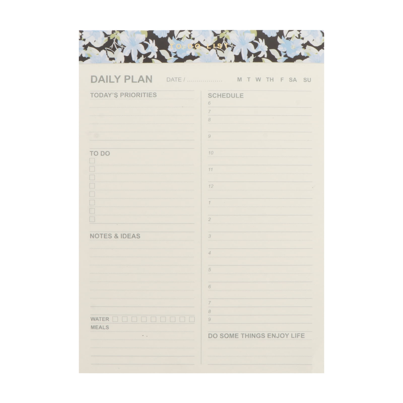 Buy Daily Plan Writing Notepad Memo Notebook for Students Schedule ...