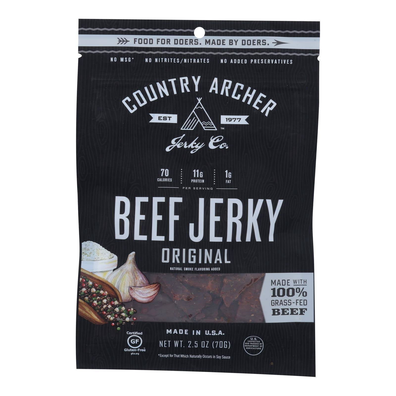 Country Archer - Jerky Original Beef - Case of 12-2.5 OZ - Walmart.com