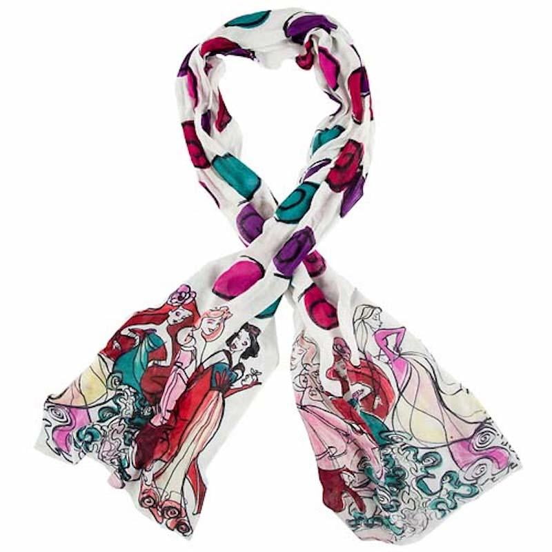 Disney Parks Scarf Runway Princesses White New with Tag - Walmart.com