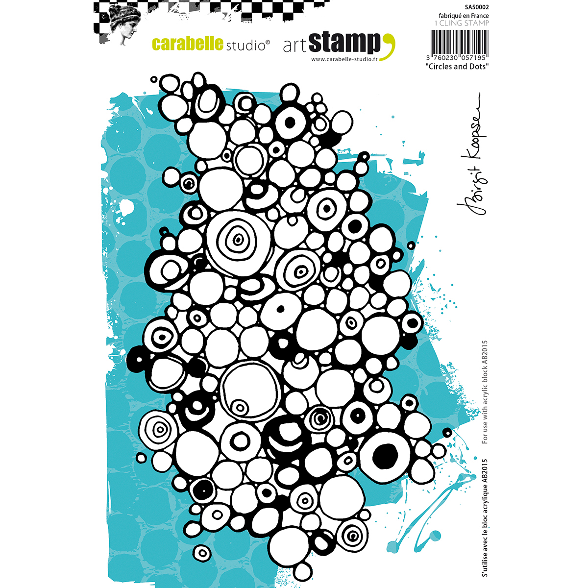 Carabelle Studio Cling Stamp A5-Circles & Dots - Walmart.com