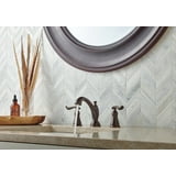 Delta Linden Two Handle Widespread Bathroom Faucet in Venetian Bronze 3594-RBMPU-DST - Walmart.com