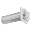 Lambro 143W 4" Plastic Under-Eave Vent, Exterior Dryer Vent with Damper ...