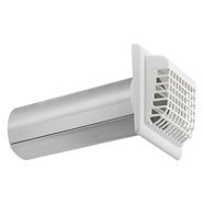 Lambro 143W 4" Plastic Under-Eave Vent, Exterior Dryer Vent with Damper ...