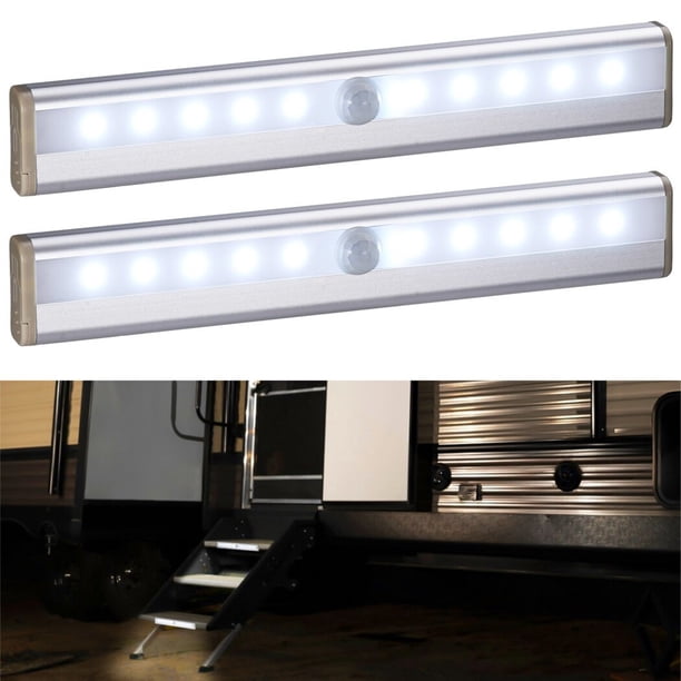 2 PCS RV Step Lights, Motion Sensor Light Sensor LED Light Bar for ...