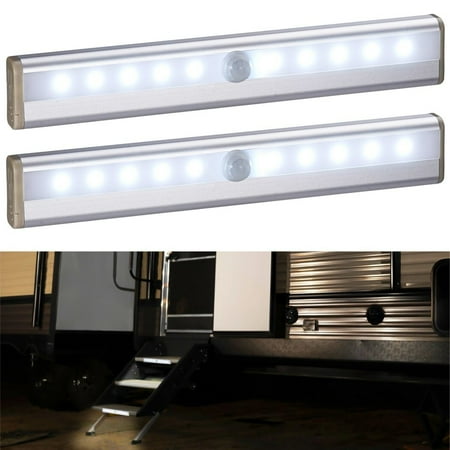 2 PCS RV Step Lights, Motion Sensor Light Sensor LED Light Bar for ...