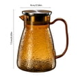 Acrylic Water Pitcher with Strainer Lid and Handle, Multi Size Cold ...