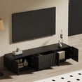 Hommoo 70" Modern Unique Spiral Wave Design TV Stand With Storage ...