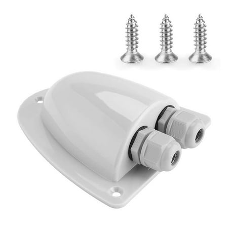 Solar Panel Double Cable Entry RVs Campervan Box Plastic Roof Connector ...