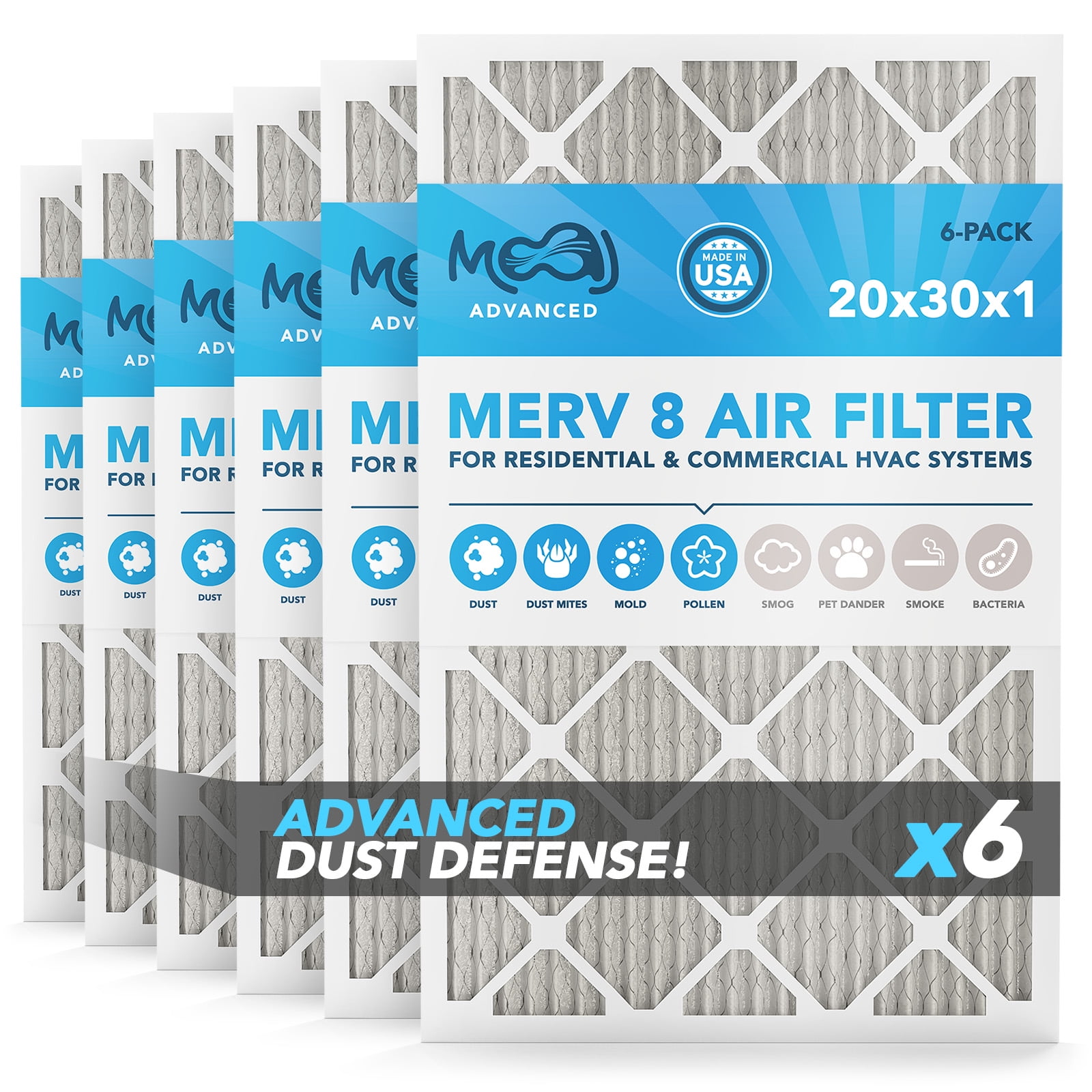 20x30x1 Air Filter 6-Pack | MERV 8 | MOAJ Advanced Nepal | Ubuy