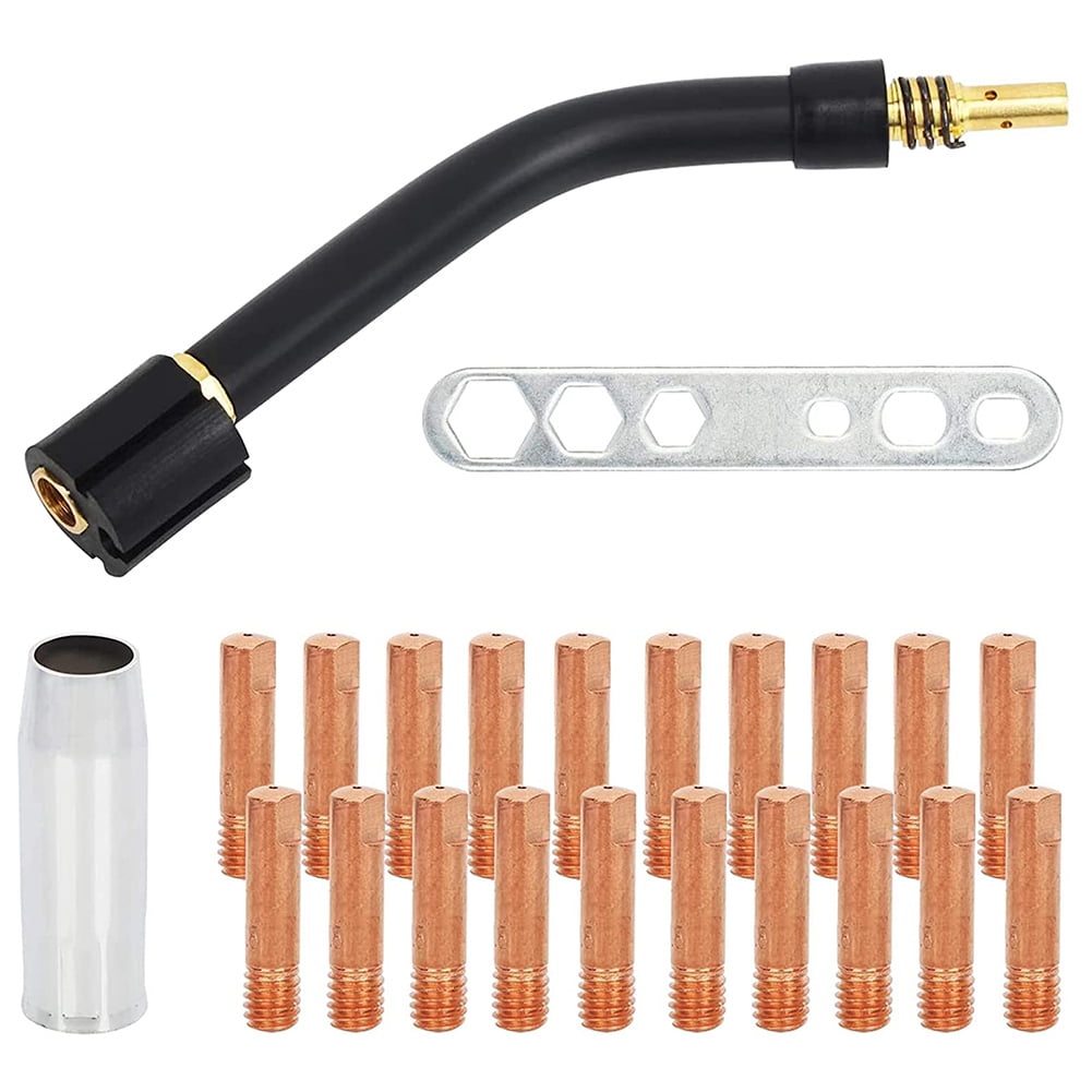 SNOWINSPRING 20Pcs 0.8mm MIG Welding Nozzles for 15AK MIG/ Contact Pipe ...