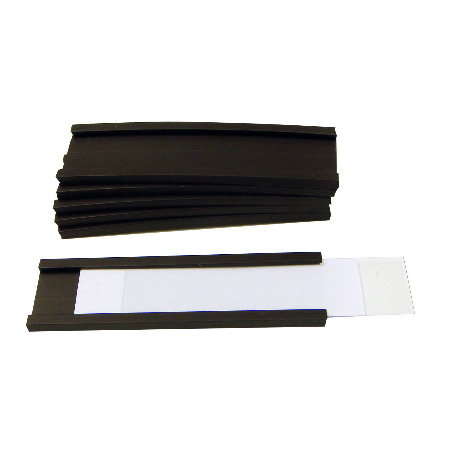Magnetic Data Cards with Inserts, Black, Accessories, .75" X 2.75", 10 ...