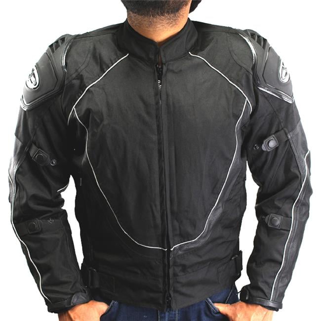 Shelter 515BK-S Perrini Mens Classic Motorcycle Armor Biker Racing ...