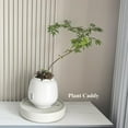 Plant Caddy with Hidden Wheels and Drainage Tray 360° Rolling Plant ...